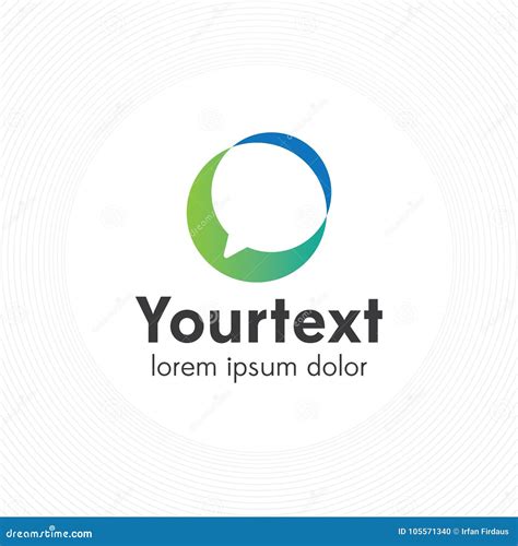 Consulting Agency And Communication Logo Design Stock Vector