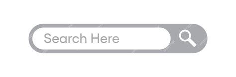 Premium Vector Simple Cursor Click On Outline Search Bar Concept Of