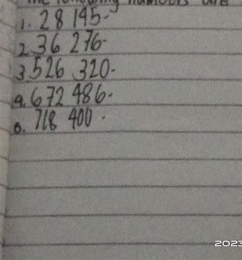 Directionwrite On The Blank Whetther The Following Numbers Are Divisible By 24510sana May