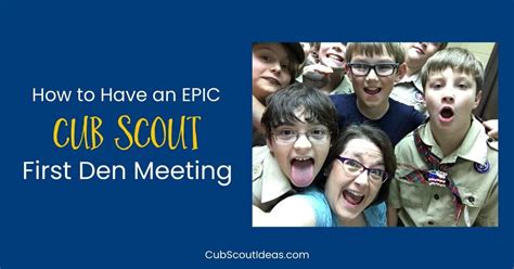 Cub Scout Den Meeting