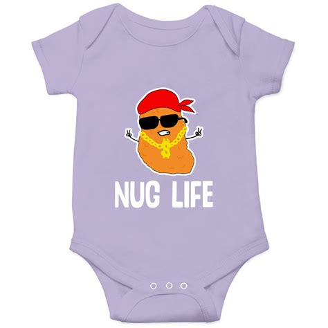 Funny Nug Life Cute Gangster Chicken Nugget Lover Humor Onesies Sold By