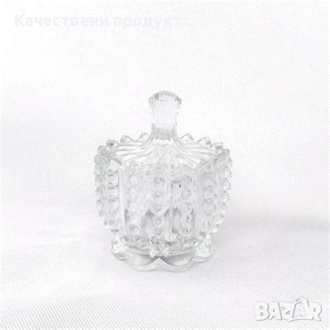 Стъклена захарница с капак в Аксесоари за кухня в гр. Пловдив ...