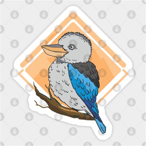 Australian Kookaburra Bird Cartoon Kookaburras Sticker Teepublic