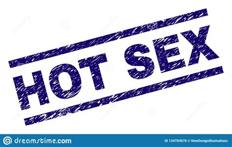 Scratched Textured Hot Sex Stamp Seal Stock Vector Illustration Of