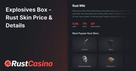 Explosives Box Rust Skin Price And Details