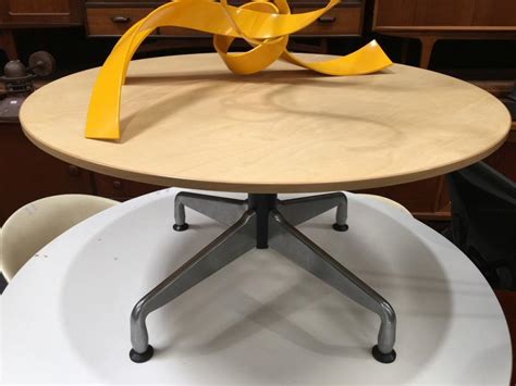 Lot Eames Coffee Table With Aluminium Base 80cm