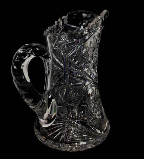 Lot Abp Cut Glass Pitcher