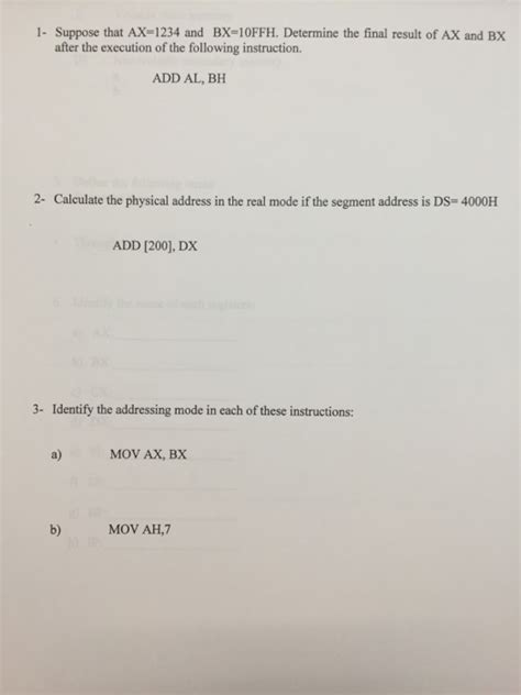 Solved Question Chegg