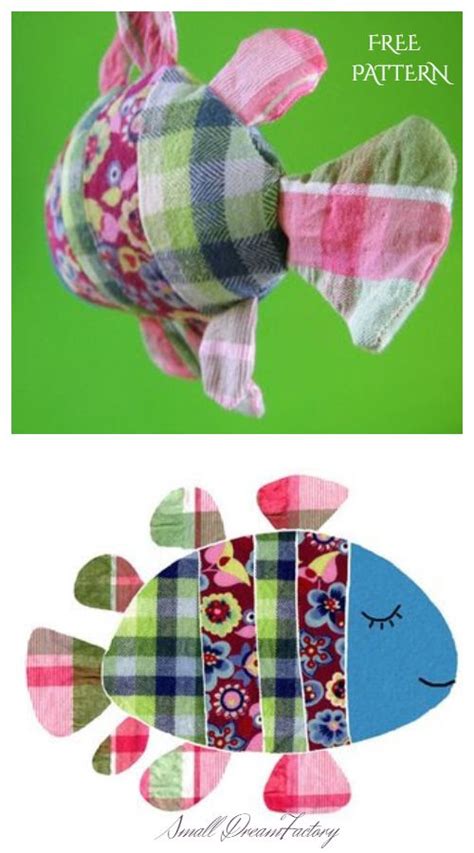 DIY Fabric Toy Fish Free Sewing Patterns Fabric Art DIY Fabric Sewing Patterns Sewing