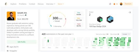 Sagar Jha On Linkedin Leetcode Problemsolving Codingjourney