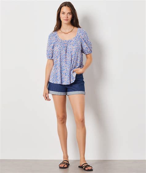Printed Blouse Lelix Imp Multicolore Etam