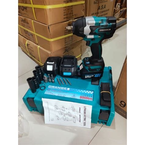 Jual Mesin Impek Buka Baut Baterai 48V Torsi 650Nm ORANGE Cordless