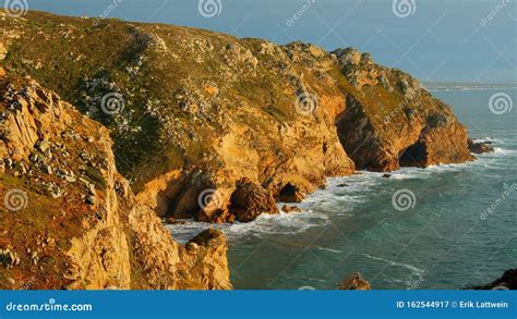 Cape Roca The Famous Cabo Da Roca Coast In Portugal At Sunset Stock