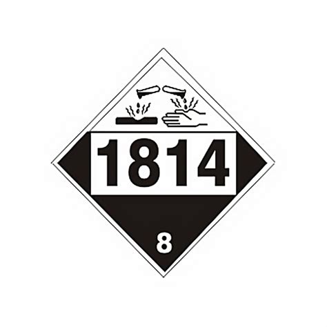 Potassium Hydroxide Class 8 Placard