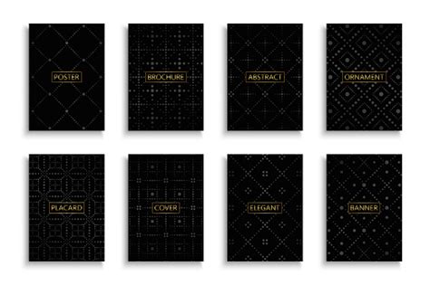어두운 우아한 점선 커버 템플릿 배경 플래 카드 브로셔 배너 전단지 잡지의 컬렉션 블랙 럭셔리 장식 포스터 카드 등 0명에 대한 스톡 벡터 아트 및 기타 이미지 Istock