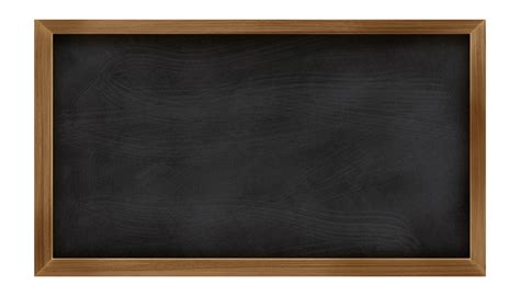 Realistic Blackboard With Wood Frame 32752408 Png