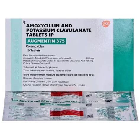 Augmentin 375mg Tablet At Rs 500box Augmentin Tablet In Nagpur Id 2854398822088