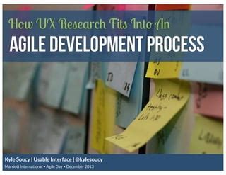 How UX Research Fits Into An Agile Development Process PPT