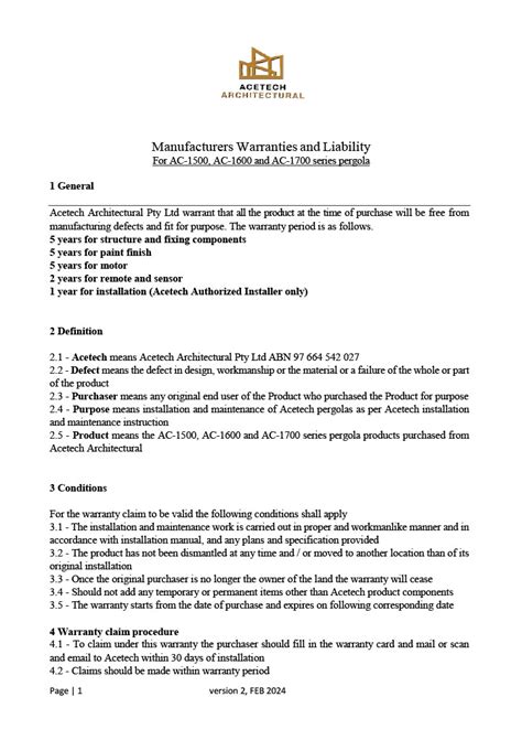 Pergolas Resources Acetech Architectural