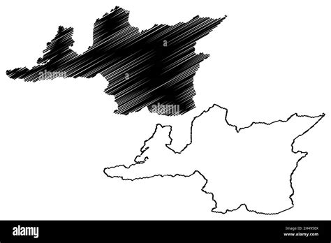 Ri Bhoi District Meghalaya State Republic Of India Map Vector