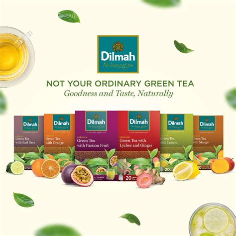 Dilmah 25 Sachet Individual Pack Gourmet Fun Herbal Infusion Green Tea