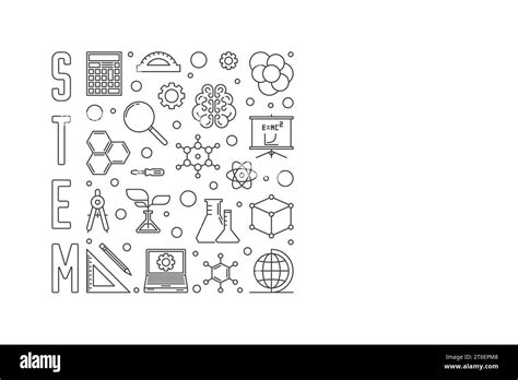 vector science technology engineering and mathematics stem concept