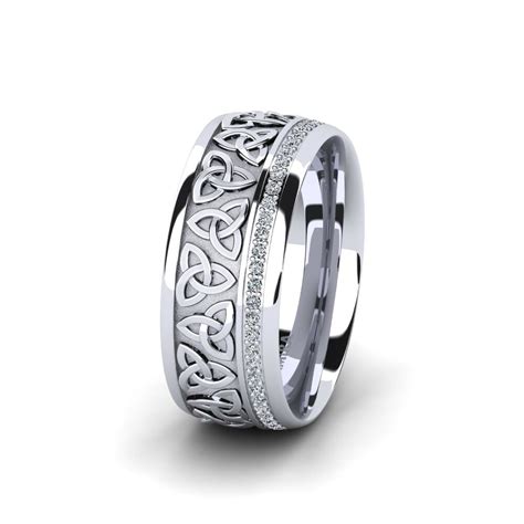 Order 028 Carat 925 Silver Zirconia Womens Ring Magic Shield 8 Mm