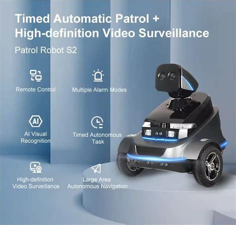 Various Automatic Alarm Warning Indoor Vision Sensors Patrol Roboter