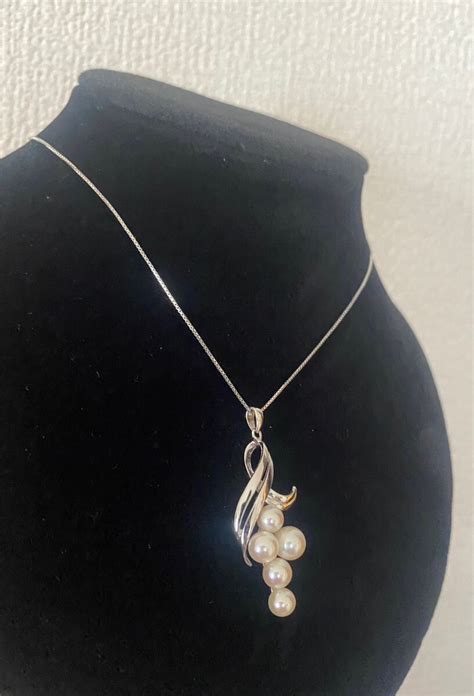 Yahoo オークション Mikimoto ミキモト パール Silver シルバー デザ