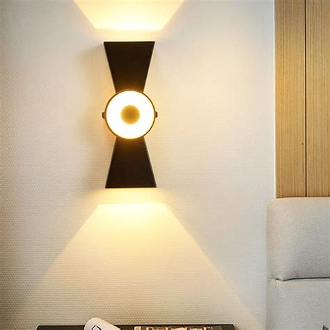 Metal Tapered Wall Sconce Lighting Minimalist Led Black Wall Light