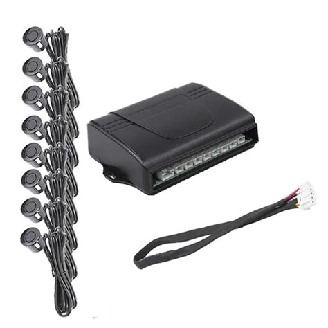 8 Sensors Ttl Protocol Reversing Parking System Reversing Radar Car Parking Sensor Module
