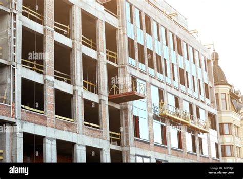 Building With Installed Windows Stock Photo Alamy