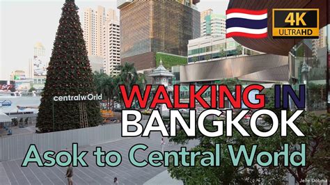 🇹🇭 Bangkok Walking Tour Sukhumvit Road Asok To Central World 4k