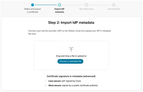 Configure Single Sign On In Control Hub With Microsoft Azure In Webex