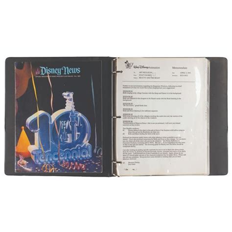 A Disneyland Emporium Window Display Binder