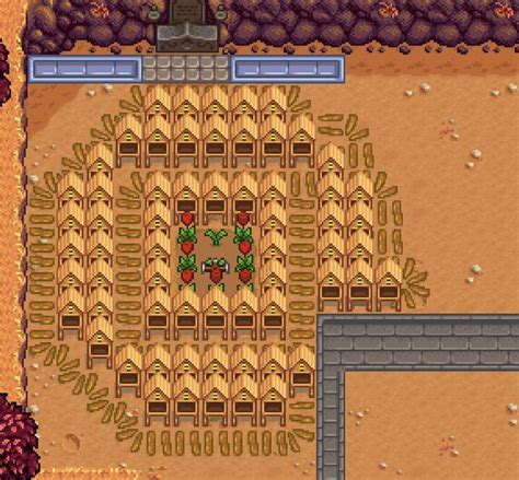 The Perfect Beehive Layout Stardewvalley Stardew Valley Stardew