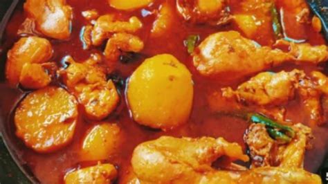 আলু দিয়ে মুরগির ঝোল Bengali Style Chicken Aloo Jhol Recipe Easy