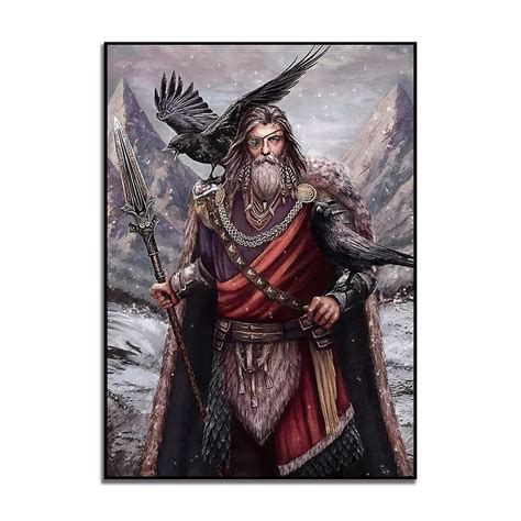 King Of Asgard Odin Art Decor Viking Style