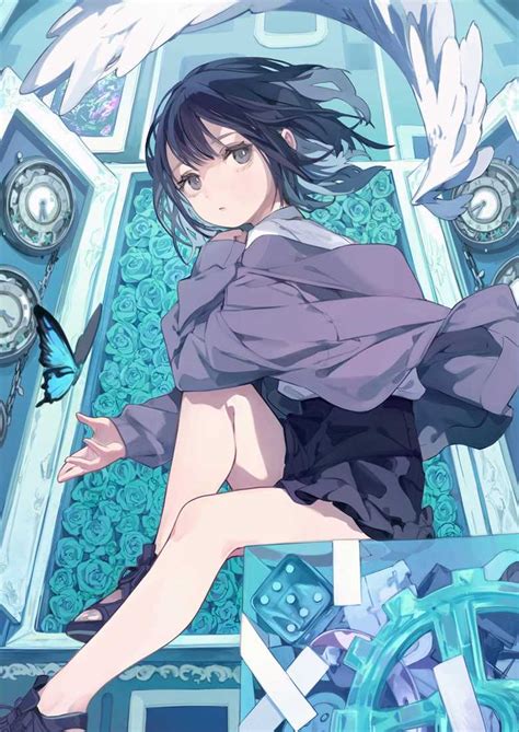 EVER GREEN ときわた的女孩插画图片 BoBoPic