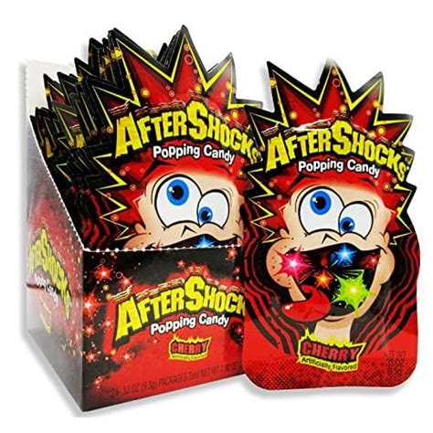 Foreign Candy Aftershocks Cherry Popping Candy Minis 033 Ounce Packs