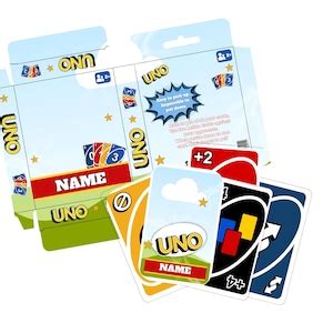 Uno Card Template Canva Etsy