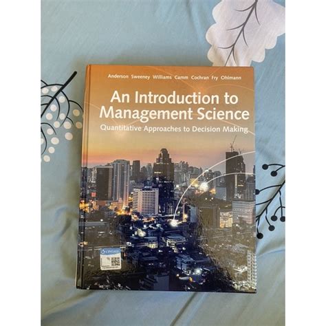 An introduction to management science 15e | 蝦皮購物