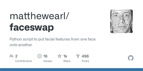 Github Matthewearlfaceswap Python Script To Put Facial Features From One Face Onto Another