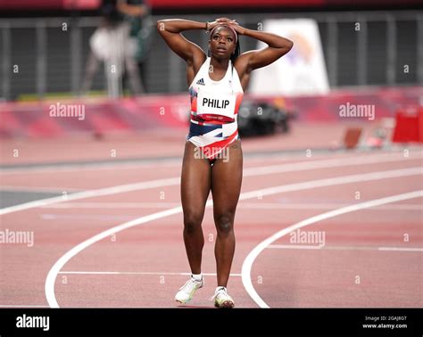Great Britains Asha Philip Reacts After The Womens 100 Metres Second