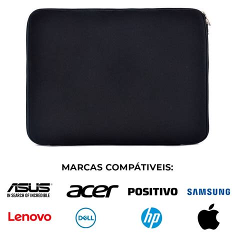 Capa Case Maleta Notebook Macbook Espumada 14 Ou 156 Polegadas Luva Shopee Brasil