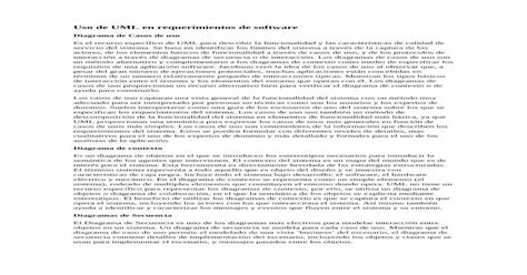 Uso De Uml En Requerimientos De Software · Pdf Fileel Diagrama De