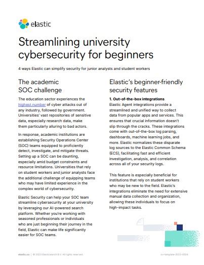 Elastic Security Observability Platform FedRAMP Authorized Carahsoft