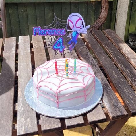 Spin Spidey Inspired Cake Topper Print At Home Diy Last Minute