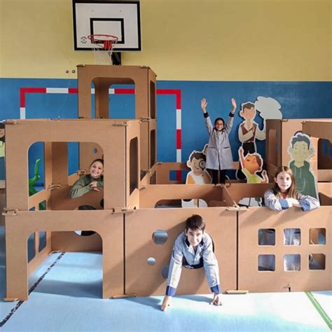 Laberinto De Cartón Para Niños Juguete Modular Ecológico Cartonlab