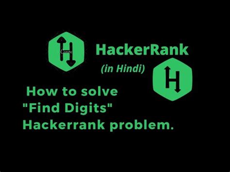 Find Digits HackerRank Solution Explanation In Hindi Coding U YouTube